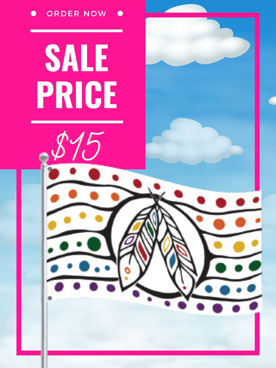 Two Spirit Flag /Drapeau bispirituel – The International Day of Pink; La Journée Rose internationale